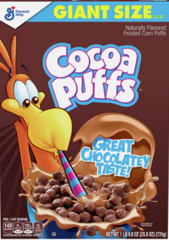 GENERAL MILLS Cocoa Puffs Frosted Corn Puffs Great Chocolatey Taste ...