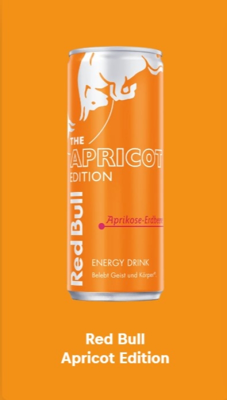 Red Bull The Apricot Edition Aprikose-Erdbeere 250ml Koffein- und ...