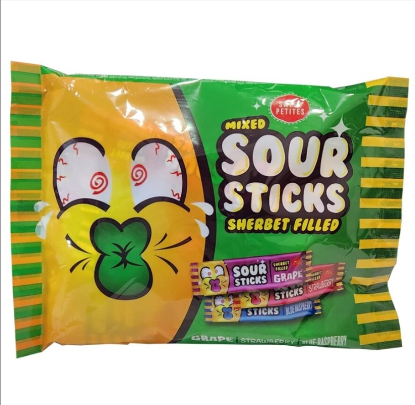 MIXED SOUR STICKS SHEBERTS FILLED 150G/Amerikanische Lebensmittel ...