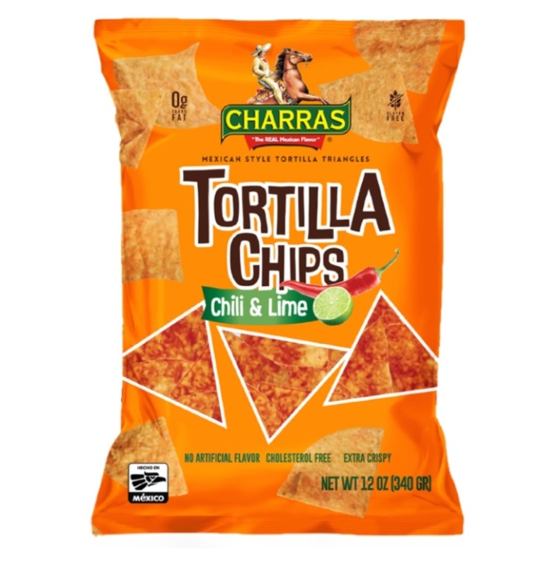 Totopos Tortilla-Chips Chili & Lime von Charras 340g/Amerikanische ...