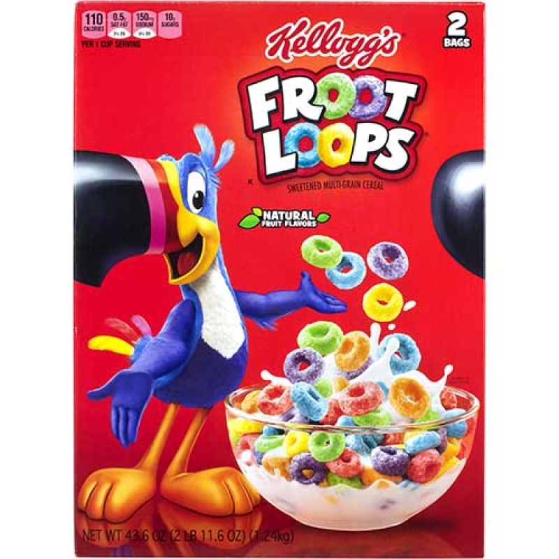 Kellogg´s Froot Loops Cereal US 1236g/Amerikanische Lebensmittel ...